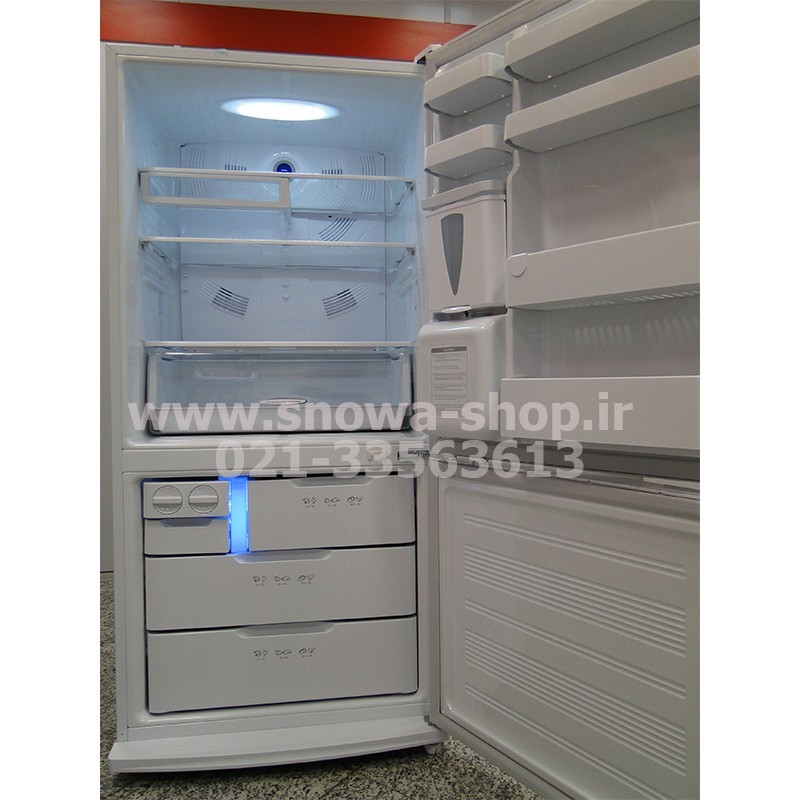 یخچال فریزر اسنوا مدل SBF-2600LW فریزر پایین Snowa